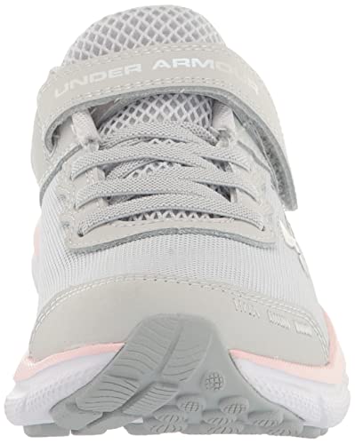 Under Armour Girls' Pre School Assert 10 Alternate Closure, (100) Halo Gray/Pink Sugar/Iridescent, 2, US