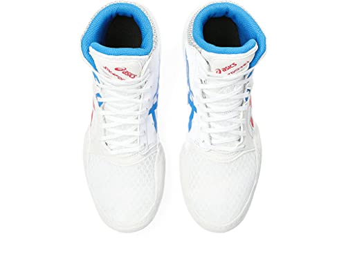 ASICS Kid's Snapdown 3 Grade School Wrestling Shoes, 2, White/Classic RED