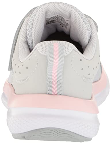 Under Armour Girls' Pre School Assert 10 Alternate Closure, (100) Halo Gray/Pink Sugar/Iridescent, 2, US