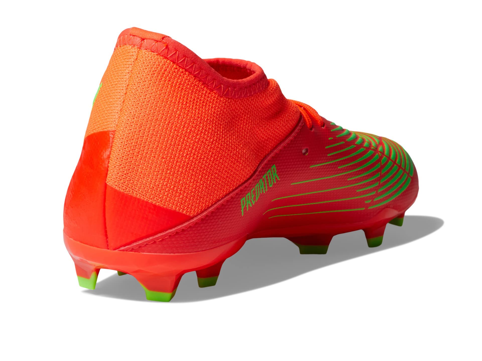 adidas Unisex-Child Edge.3 Predator Firm Ground Solar Red/Solar Green/Black 2 Little Kid