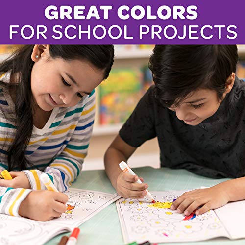 Crayola Broad Line Markers Bulk, 12 Marker Packs with 10 Colors, School Supplies, Gift for Kids