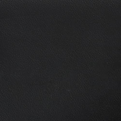 vidaXL Box Spring Bed Frame Home Indoor Bed Accessory Bedroom Upholstered Single Bed Base Furniture Black 39.4"x74.8" Twin Faux Leather