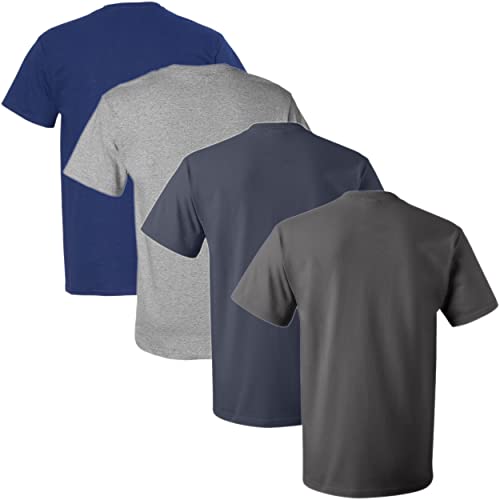 Fruit of the Loom Men's Crew Neck T-Shirt (Pack of 4), Assorted, XXX-Large