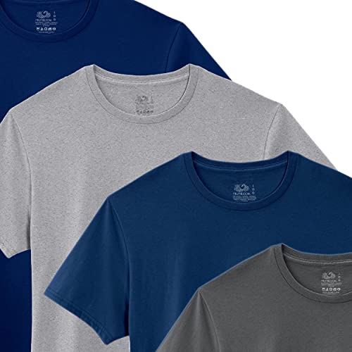 Fruit of the Loom Men's Crew Neck T-Shirt (Pack of 4), Assorted, XXX-Large