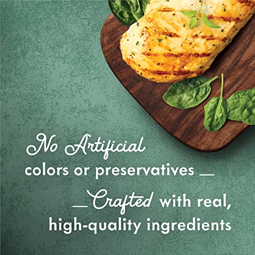 Purina Fancy Feast Wet Cat Food Medleys Shredded White Meat Chicken Fare With Spinach in Savory Cat Food Broth - (24) 3 oz. Cans