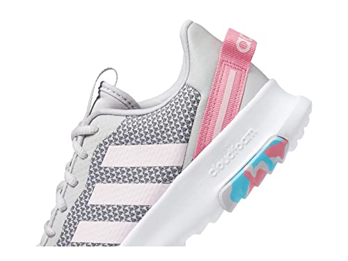 adidas Racer TR 2.0 Running Shoe, Grey/Clear Pink/Rose Tone, 2 US Unisex Little Kid