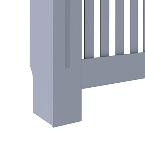 vidaXL Radiator Cover Anthracite 59.8"x7.5"x31.9" MDF