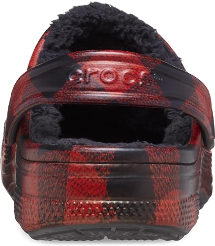 Crocs Unisex Ralen Lined Clogs | Fuzzy Slippers, Buffalo Plaid, Numeric_9 US Men