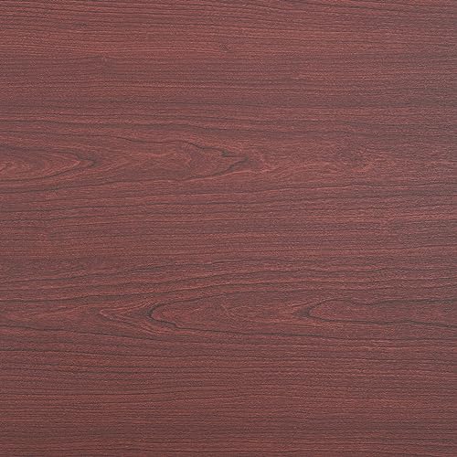 ZYJT Cherry Wood Veneer, 3D Texture Laminate 24" x 48" Non Glued Flexible Durable PVC Wood Veneer Sheets Panels for DIY Table Cabinet Furniture Decorative