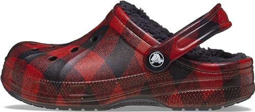 Crocs Unisex Ralen Lined Clogs | Fuzzy Slippers, Buffalo Plaid, Numeric_9 US Men