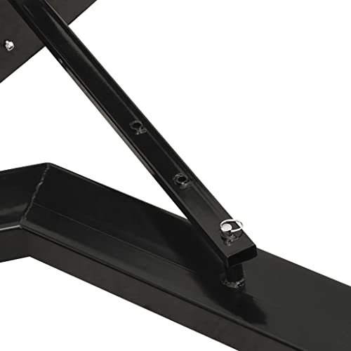 vidaXL Snow Plough for Forklift 59.1"x15" Black