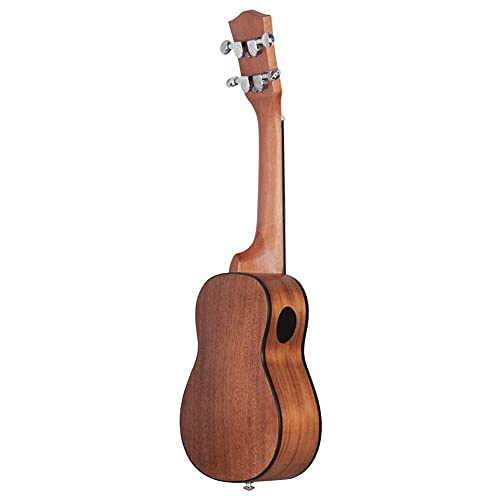 LMMDDP 21 Inches Ukulele Mahogany Wood Acoustic Guitar Mahogany Fingerboard Neck Hawaii 4 String Guitar