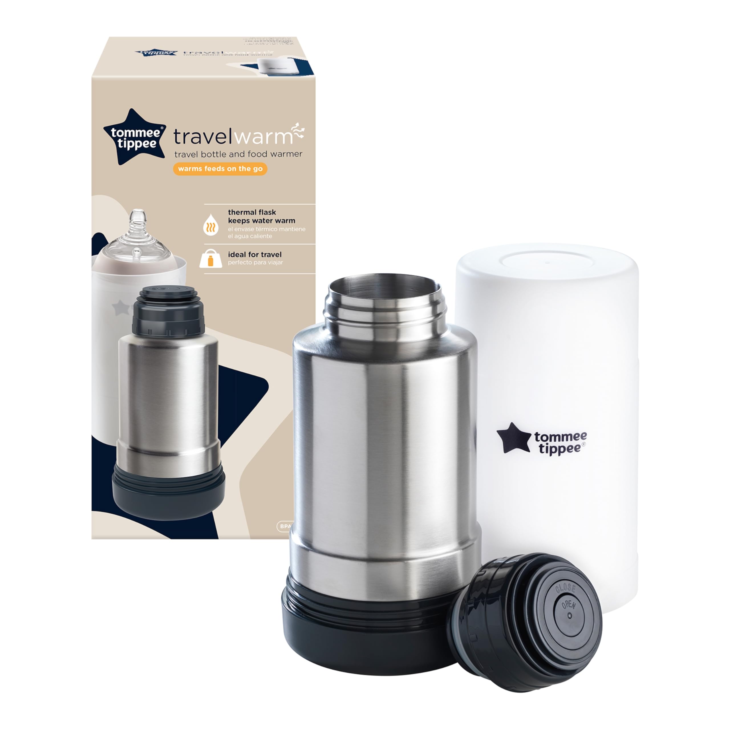 Tommee Tippee Closer to Nature Portable Travel Baby Bottle Warmer - Multi Function -  BPA Free