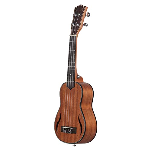 LMMDDP 21 Inches Ukulele Mahogany Wood Acoustic Guitar Mahogany Fingerboard Neck Hawaii 4 String Guitar
