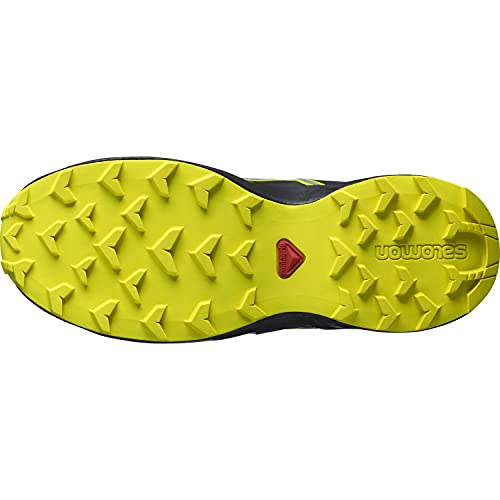 Salomon Kid's Speedcross Trail Running Shoes, Black/Black/Evening Primrose, 2 Little Kid