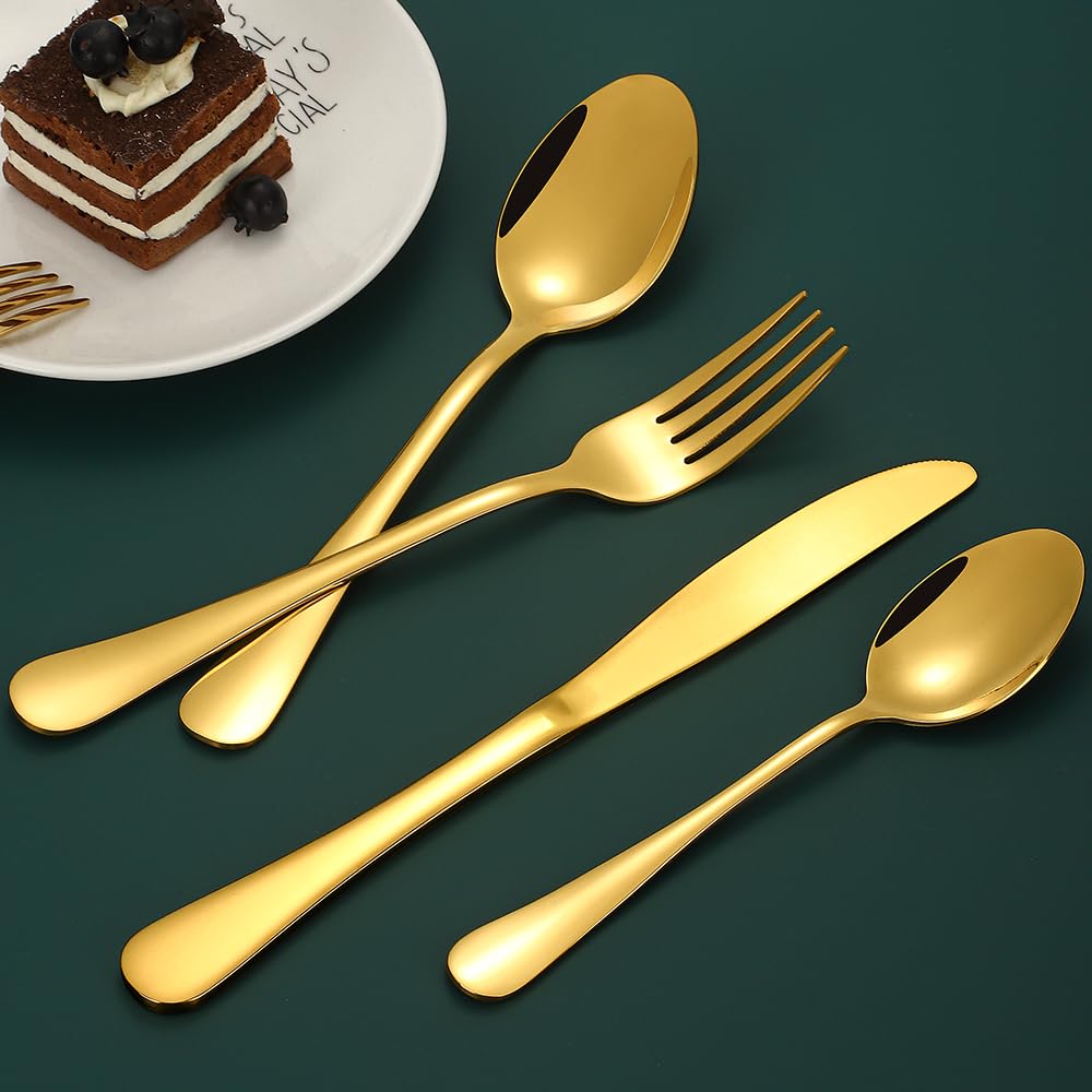 60 Pieces Black Silverware Set for 12, Compralo Stainless Steel Shiny Black Flatware Set, Cutlery Utensil Sets Include Knife Fork Spoon Set for Home Restaurant, Mirror Finish, Dishwasher Safe