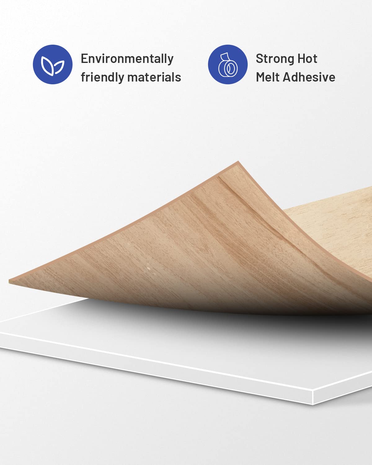 FAKILO Maple Edge Banding, 3/4” X 10ft Roll Real Maple Wood Veneer Edging, Flexible Pre-glued Plywood Edge Banding Strips with Strong Hot Melt Adhesive Iron-on Edgebanding for Furniture Restoration