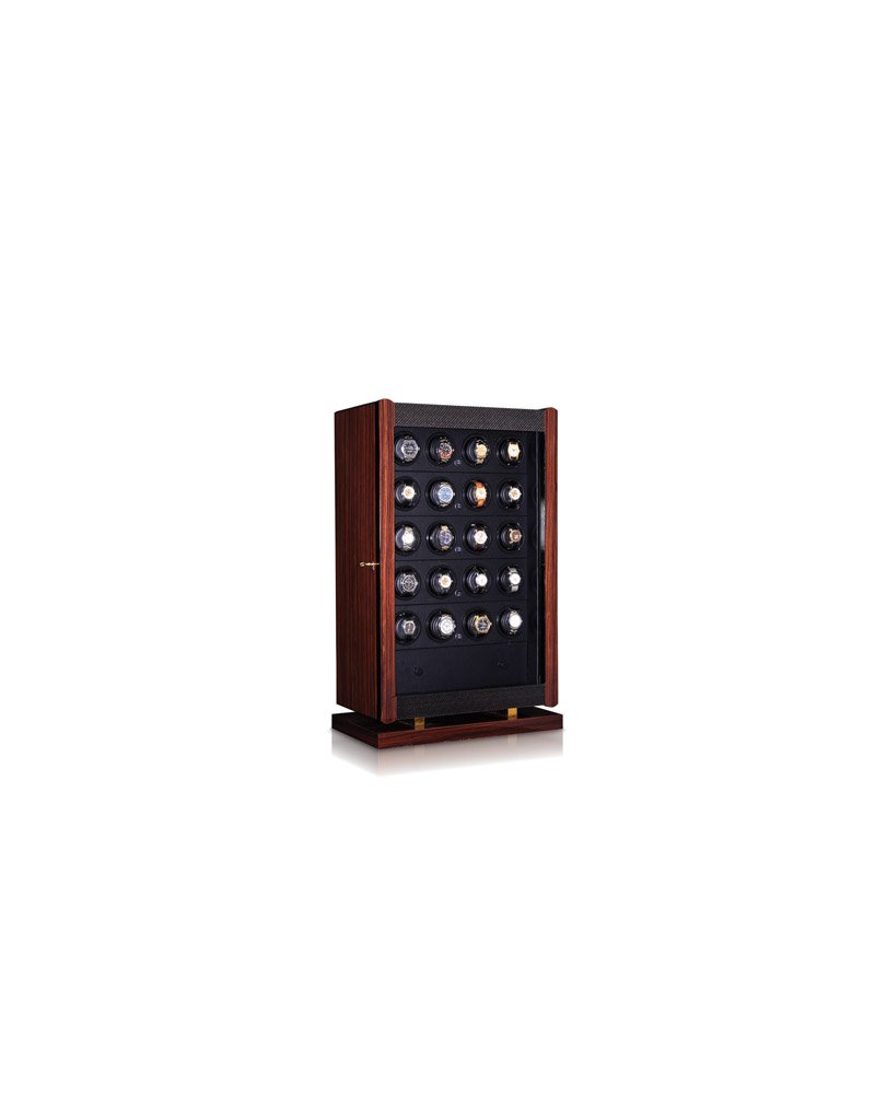 Orbita Avanti 24 Module Watch Winder Case In Macassar Wood Veneer