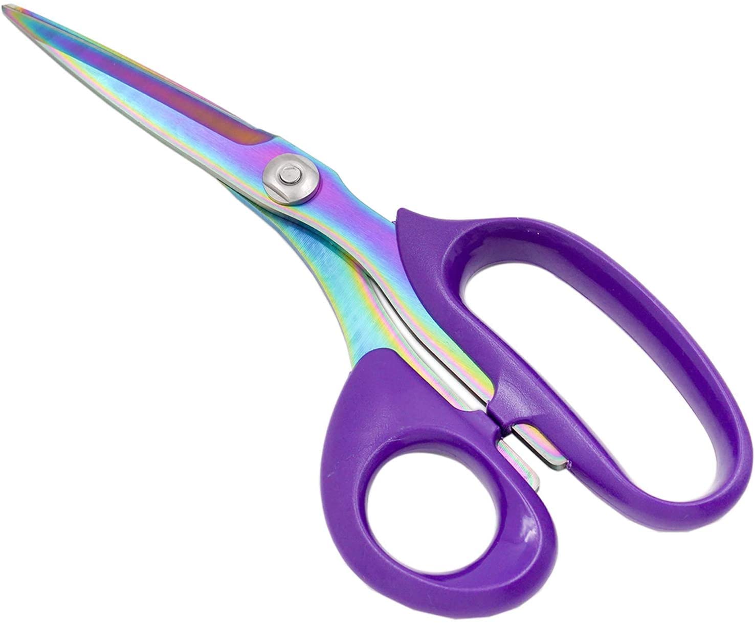 Ketuo Extra Sharp Sewing Scissors Heavy Duty Titanium Coating Forged Stainless Steel Multi-Purpose Shears for Fabric Leather, Dressmaking, Tailoring, Quilting, Home & Office, Art & School (8 Inch)