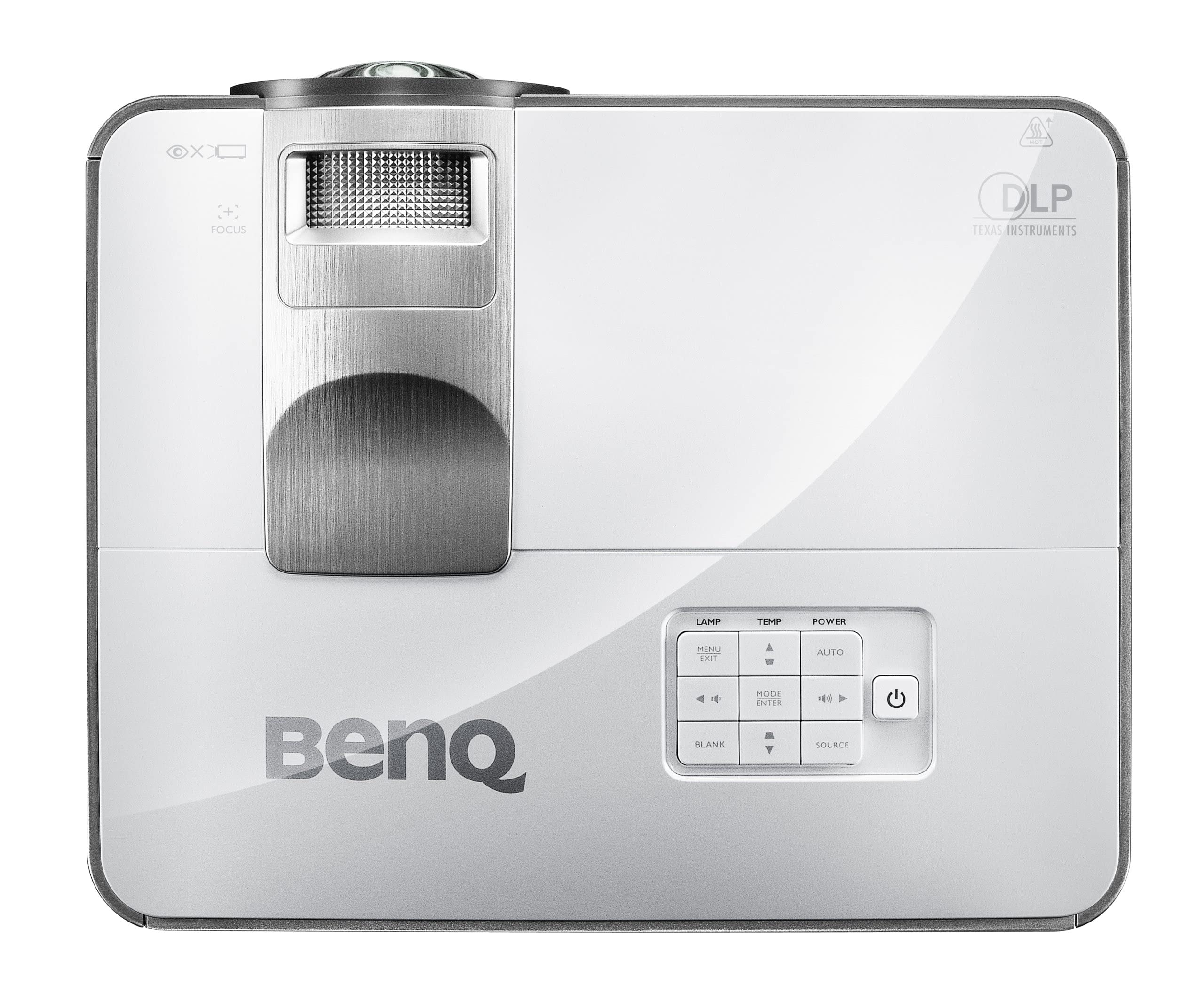 BenQ MW814ST 2500 Lumen WXGA Short Throw 3D DLP Projector,Black/silver (Renewed)
