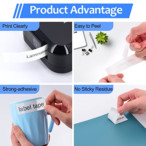 USUPERINK 20PK Compatible for Brother P-Touch Label Maker Tape White TZe-261 TZ-261 TZe261 TZ261 Black on White 36mm 1.4 inch 1-1/2'' x 26.2ft Laminated TZe TZ Label Tape for PT-3600 PT-530 PT-550