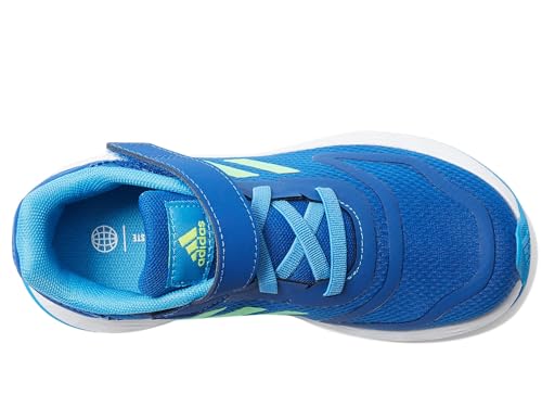 adidas Duramo 10 Running Shoe, Team Royal Blue/Beam Green/Pulse Blue (Elastic), 2 US Unisex Little Kid