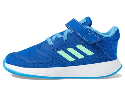 adidas Duramo 10 Running Shoe, Team Royal Blue/Beam Green/Pulse Blue (Elastic), 2 US Unisex Little Kid