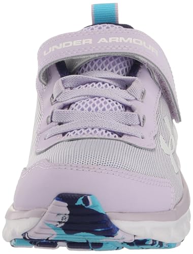 Under Armour Girls' Pre-School Assert 9 Alternate Closure, (502) Nebula Purple/Sonar Blue/White, 2, US