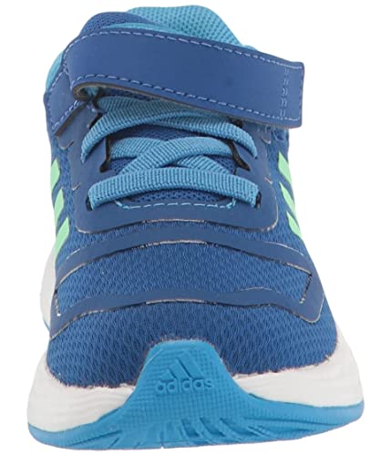 adidas Duramo 10 Running Shoe, Team Royal Blue/Beam Green/Pulse Blue (Elastic), 2 US Unisex Little Kid
