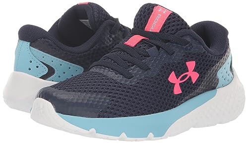 Under Armour Girls' Rogue 3 Alternate Closure, (404) Midnight Navy/Blizzard/Pink Shock, 13, US