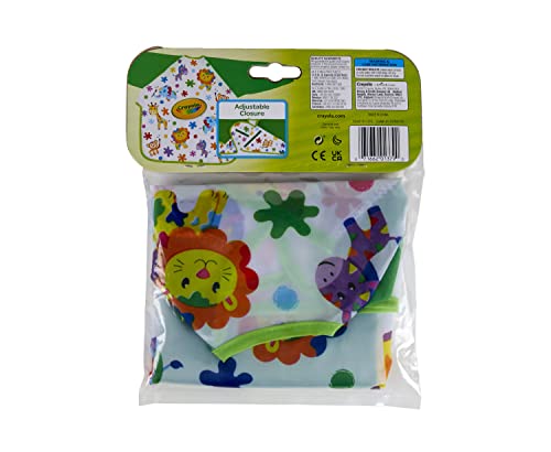 Crayola Art Smock for Toddlers, Small Waterproof Bib, Best Fit for Age 1 (12 Months), 1 x 7-1/5 x 8-1/10 In