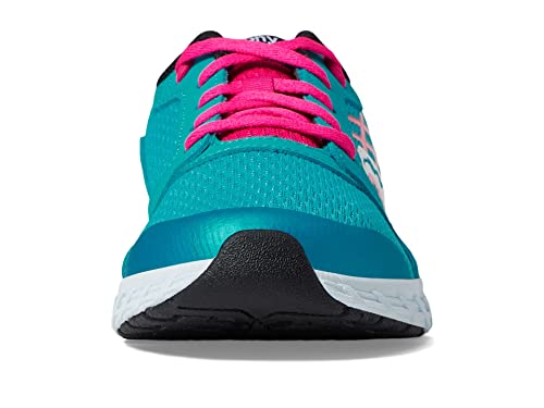 Saucony Wind 2.0 Running Shoe, Turq/Pink/Black, 12 US Unisex Big Kid