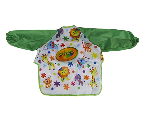 Crayola Art Smock for Toddlers, Small Waterproof Bib, Best Fit for Age 1 (12 Months), 1 x 7-1/5 x 8-1/10 In