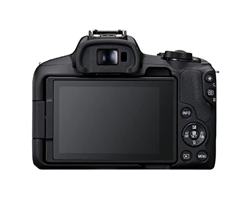 Canon EOS R50 Mirrorless Vlogging Camera (Black) w/RF-S18-45mm F4.5-6.3 is STM Lens, 24.2 MP, 4K Video, Subject Detection & Tracking, Compact, Smartphone Connection, Content Creator