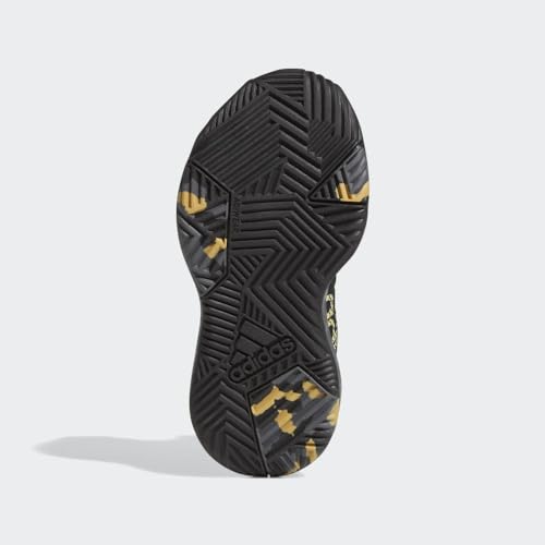 adidas Own The Game 2.0 Basketball Shoe, Grey Five/Matte Gold/Core Black, 2 US Unisex Little Kid
