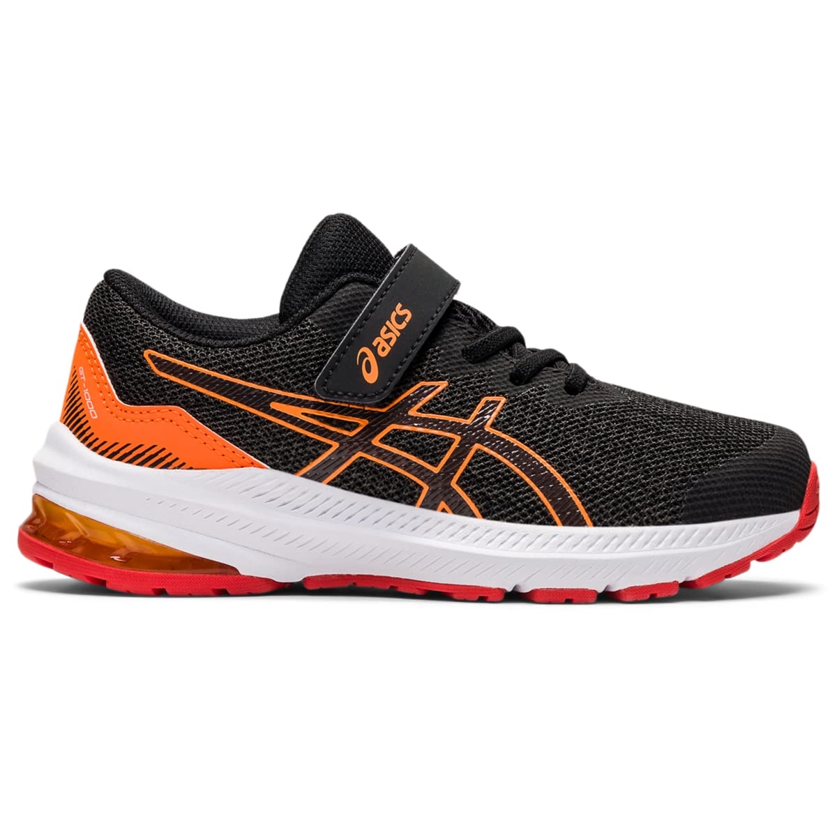 ASICS Kid's GT-1000 11 Pre-School Running Shoes, 2, Graphite Grey/Fiery RED
