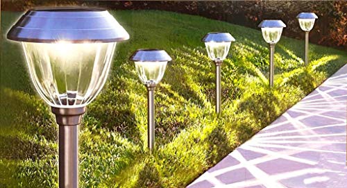 Member's Mark 5-Piece Stainless Steel LED Solar Lights