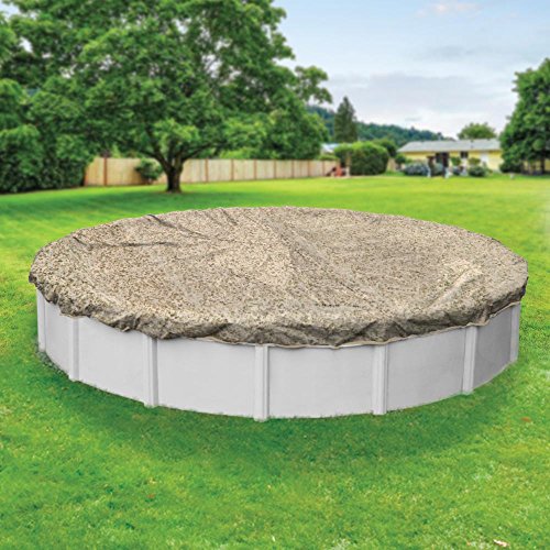 Robelle 5321-4 Desert Camo Winter Pool Cover for Round Above Ground Swimming Pools, 21-ft. Round Pool