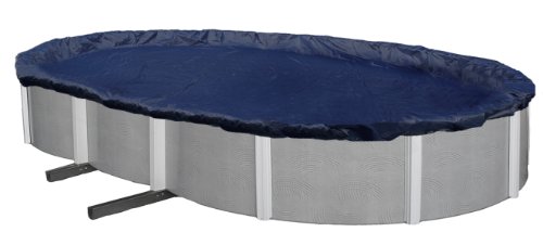 Blue Wave BWC732 8-Year 18 x 34-ft Oval Above Ground Pool Winter Cover, FT FT, Dark Navy Blue