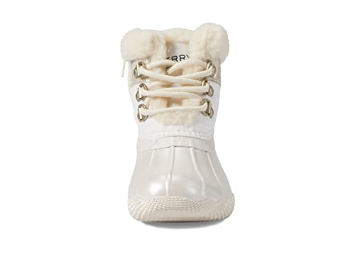 Sperry Core Alpine Saltwater Snow Boot, Ivory, 2 US Unisex Big Kid