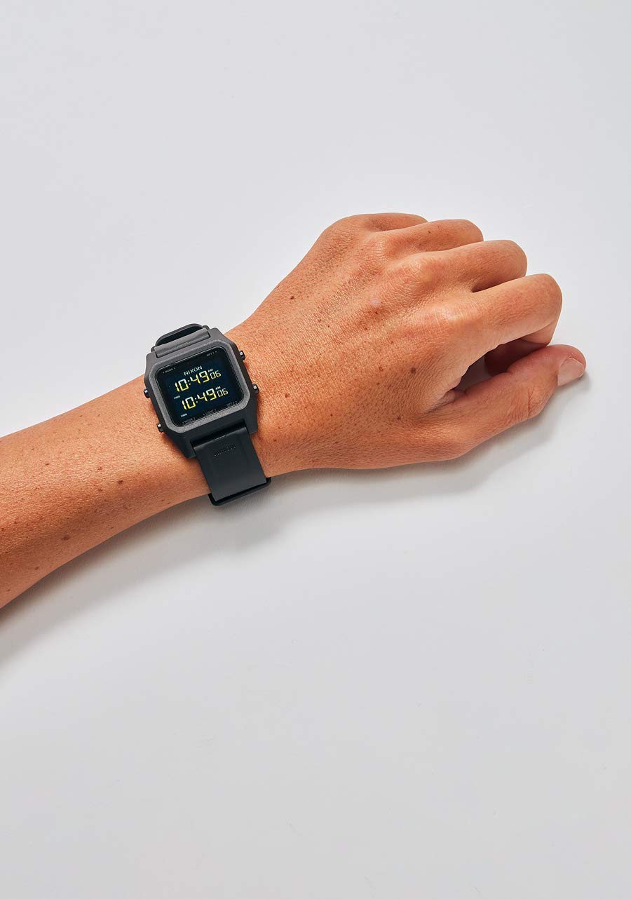 NIXON Staple A1309-100m Water Resistant Men's Digital Sport Watch (38mm Face, 22mm PU/Rubber/Silicone Band) - Made with #Tide Recycled Ocean Plastics