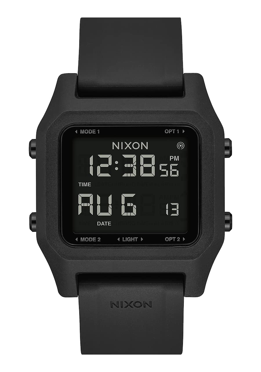 NIXON Staple A1309-100m Water Resistant Men's Digital Sport Watch (38mm Face, 22mm PU/Rubber/Silicone Band) - Made with #Tide Recycled Ocean Plastics