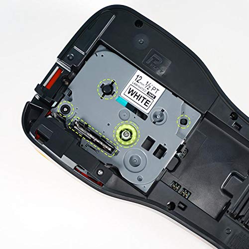 IDIK 1PK Black on White Extra Strength Laminated Label Tape Compatible for Brother P-Touch TZe-S211 Tze S211(6mm x 8m)