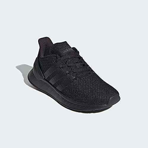 adidas Questar Flow Nxt Running Shoes, Black/White/Grey, 2 US Unisex Little Kid