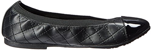 The Children's Place girls Bg Quilted Ballet Flat Sandal, Black - Ballet 2, 3 Big Kid US