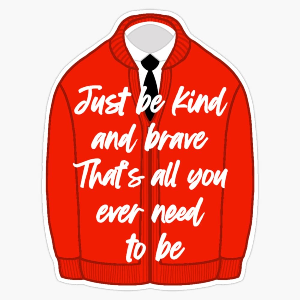 Mr Rogers Bumper Sticker Vinyl Decal 5 inches