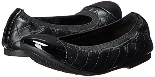 The Children's Place girls Bg Quilted Ballet Flat Sandal, Black - Ballet 2, 3 Big Kid US