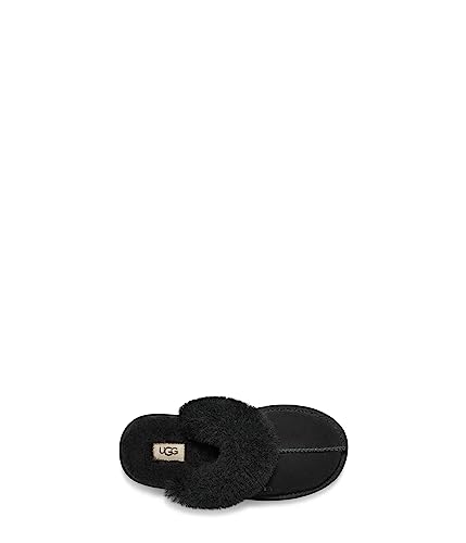 UGG Unisex-Child Cozy Ii Slipper, Black, 2 Little Kid