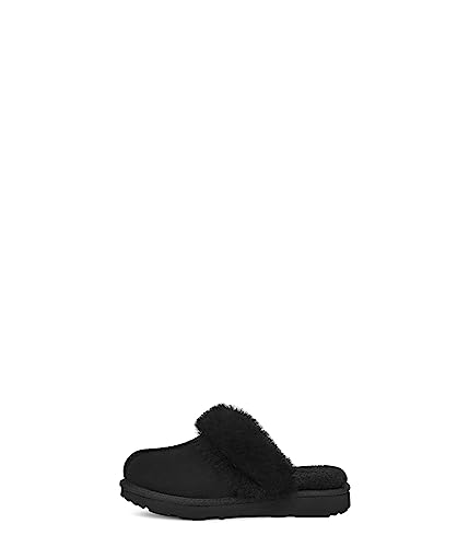 UGG Unisex-Child Cozy Ii Slipper, Black, 2 Little Kid