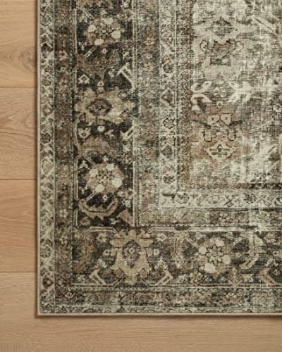 Magnolia Home by Joanna Gaines x Loloi Sinclair Collection SIN-01 Machine Washable Pebble / Taupe 7'-6" x 9'-6" Area Rug